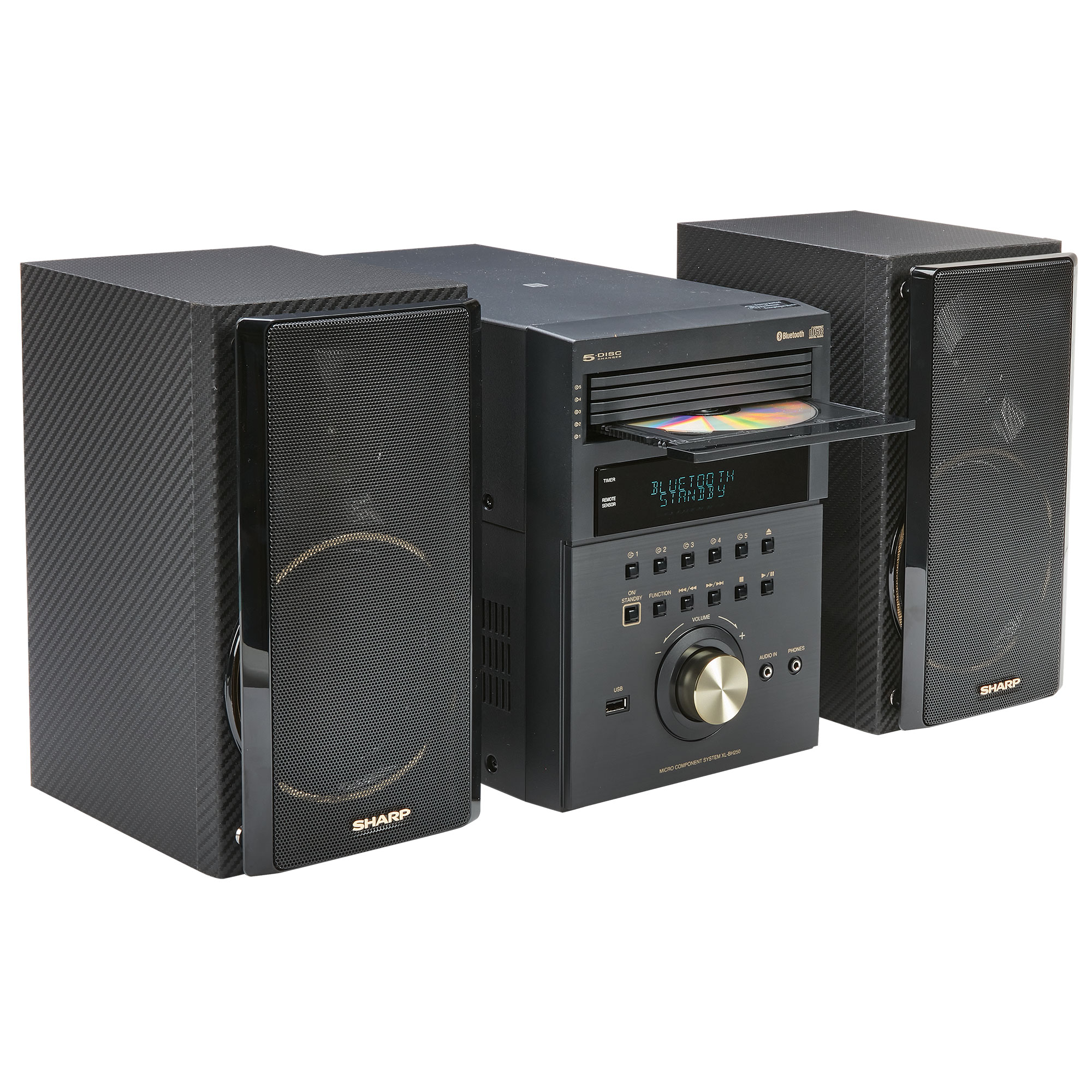 Sharp 5-CD Stereo System With Bluetooth And AM/FM | lupon.gov.ph